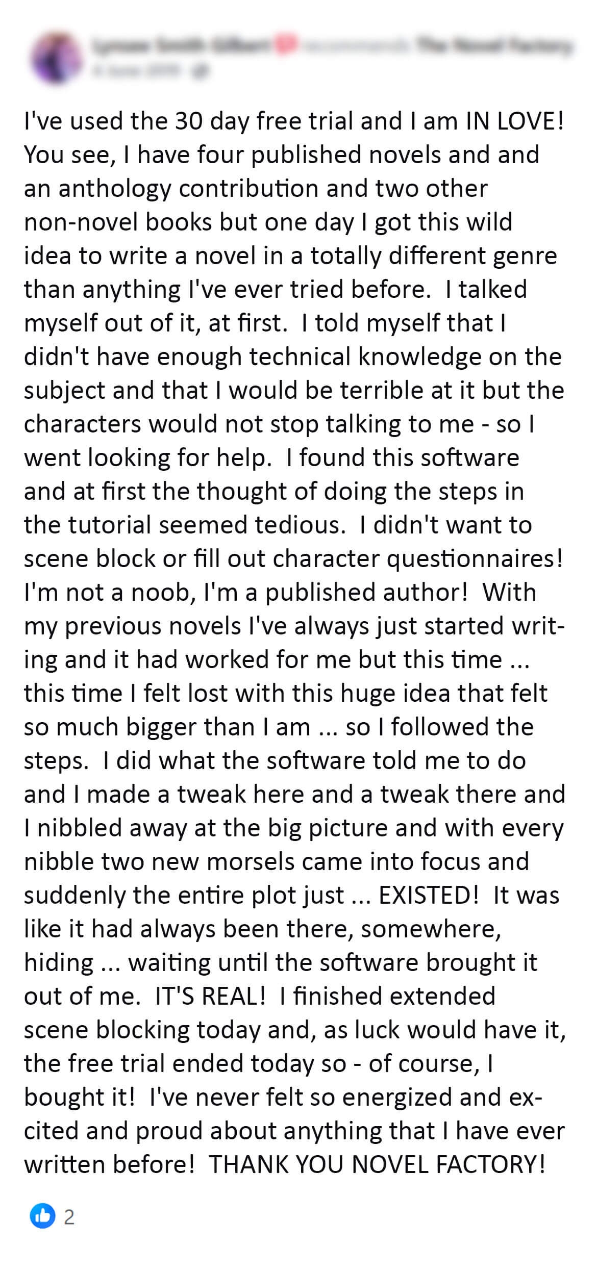 The Novel Factory Free Trial