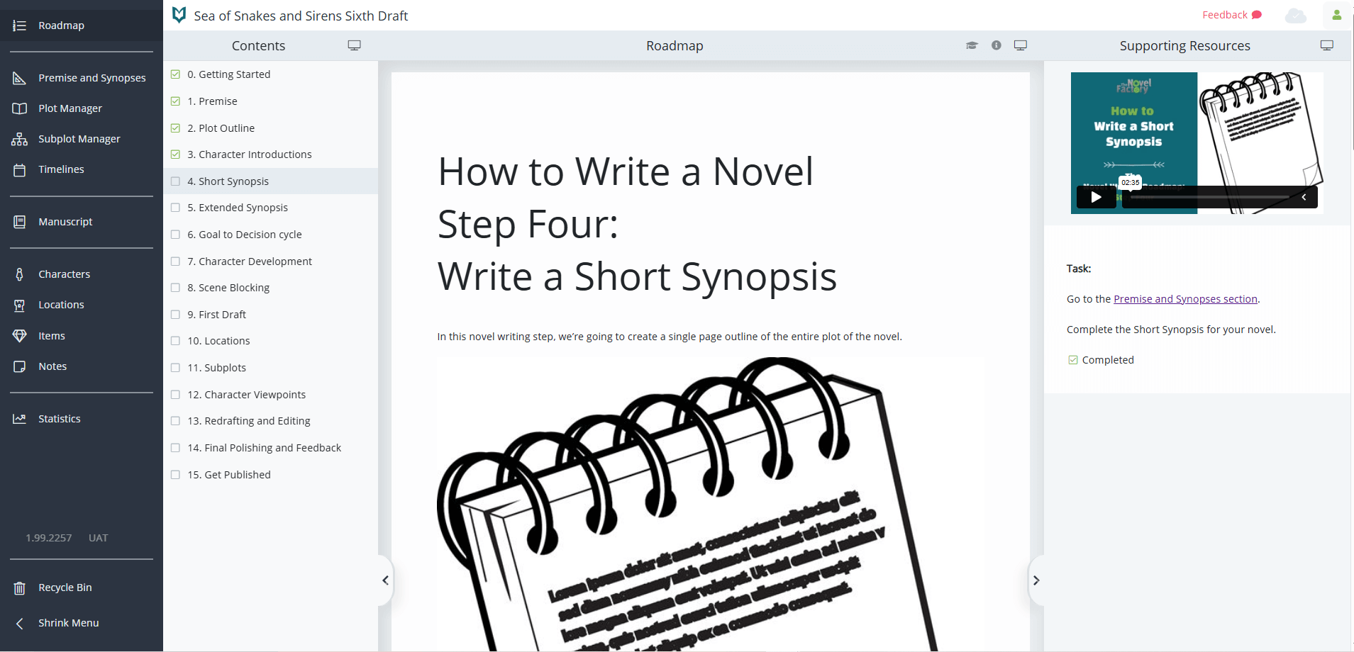 The Novel Factory Free Trial